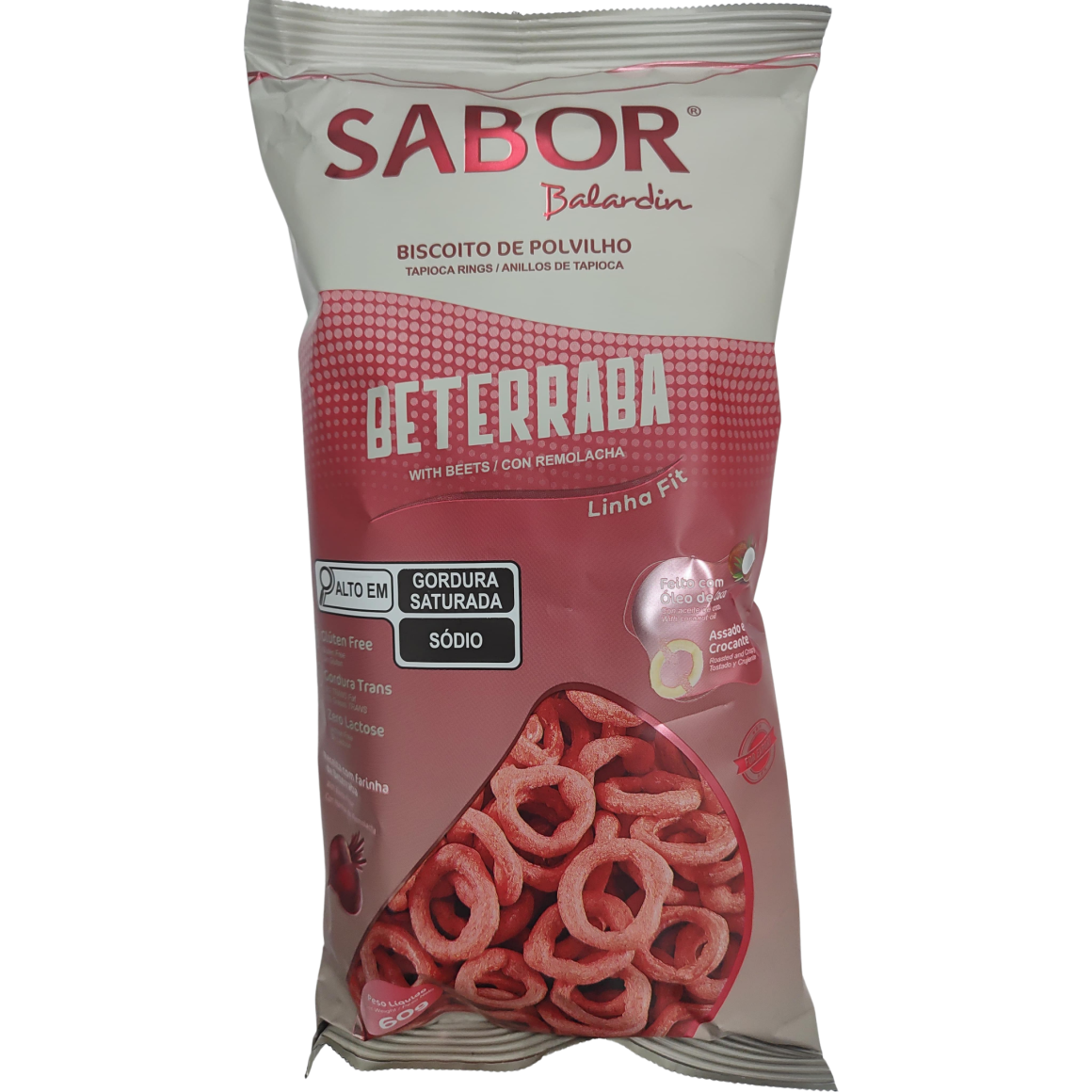 BALARDIN BISCOITO DE POLVILHO BETERRABA FIT 60G